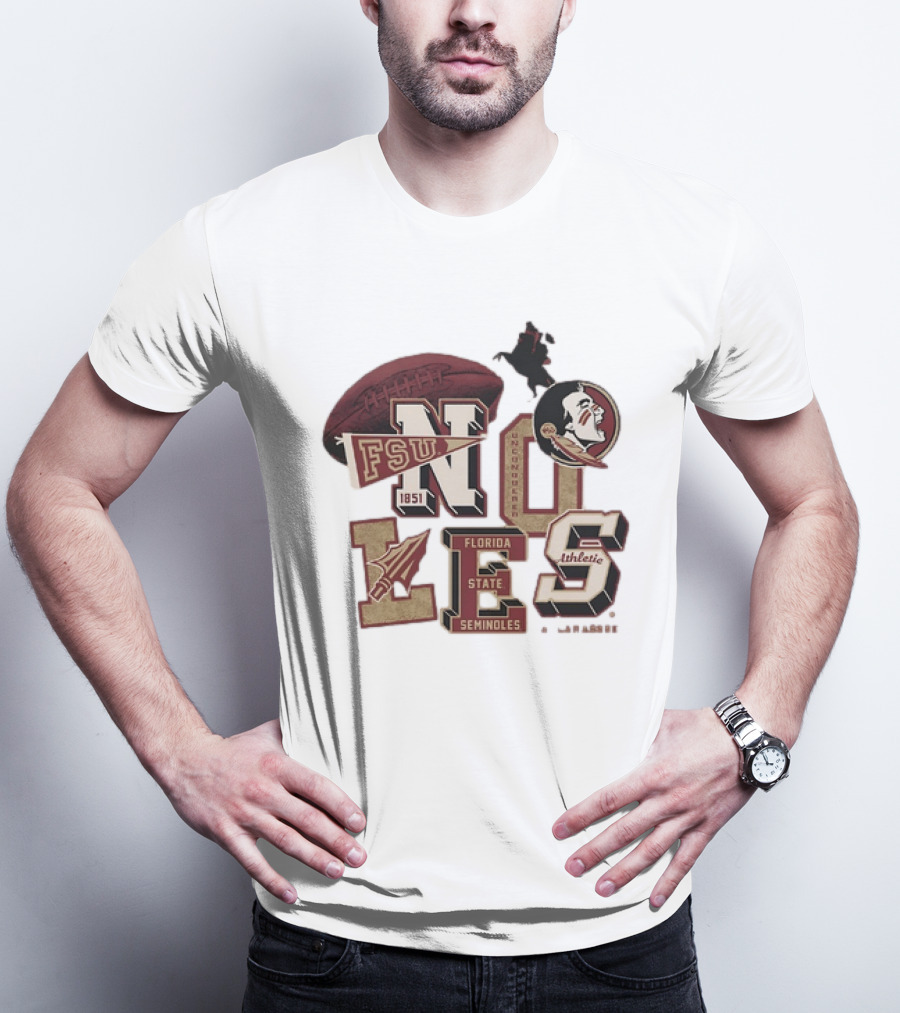 Florida State Seminoles Unconquered 1851 FSU Athletic Flo Grown Original T-Shirt