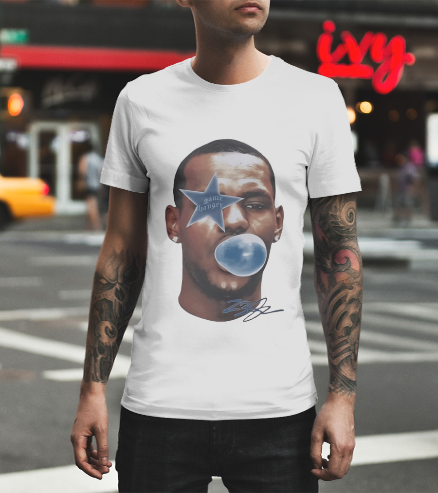 LeBron James Game Changer Star Blue Bubble 23 T-Shirt