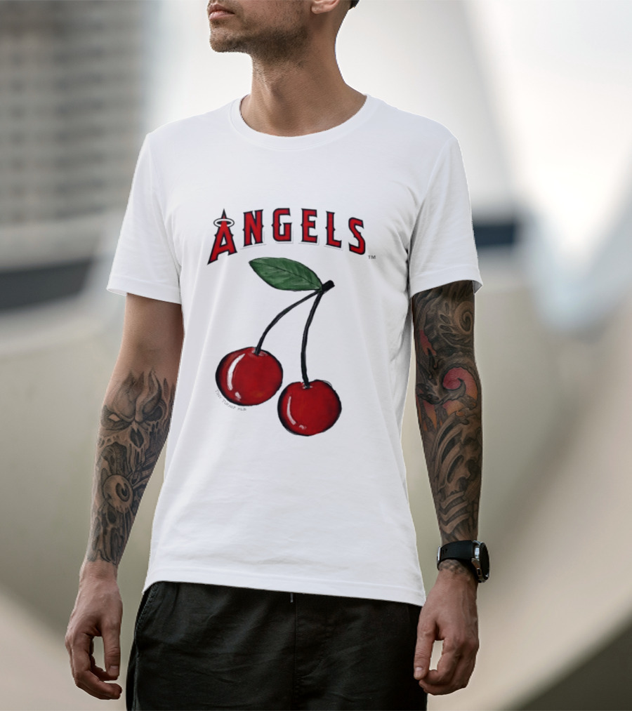 Los Angeles Angels Tiny Turnip MLB Cherries T-Shirt