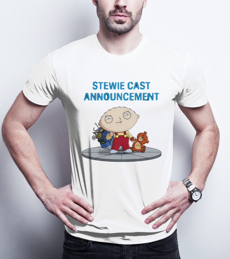 Stewie Griffin Family Guy Cast Announcement T-Shirt