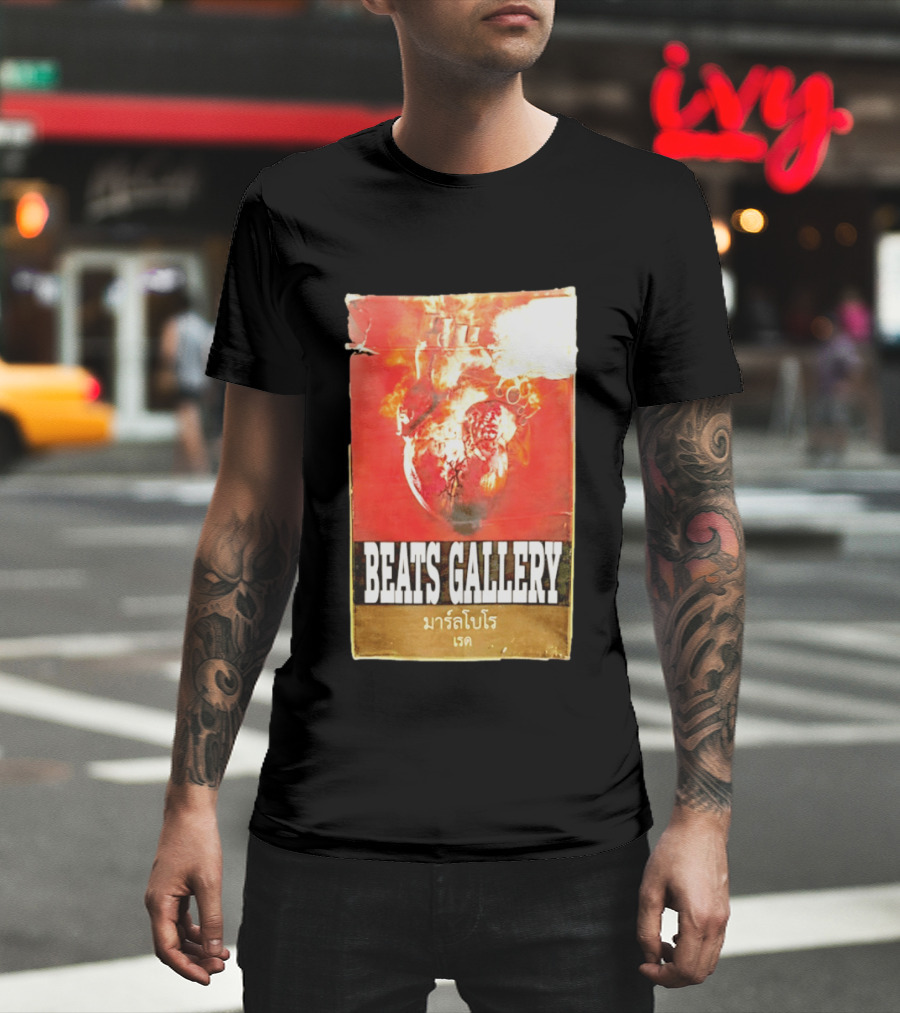 BEATS GALLERY Marlboro Red Anatomical Heart T-Shirt