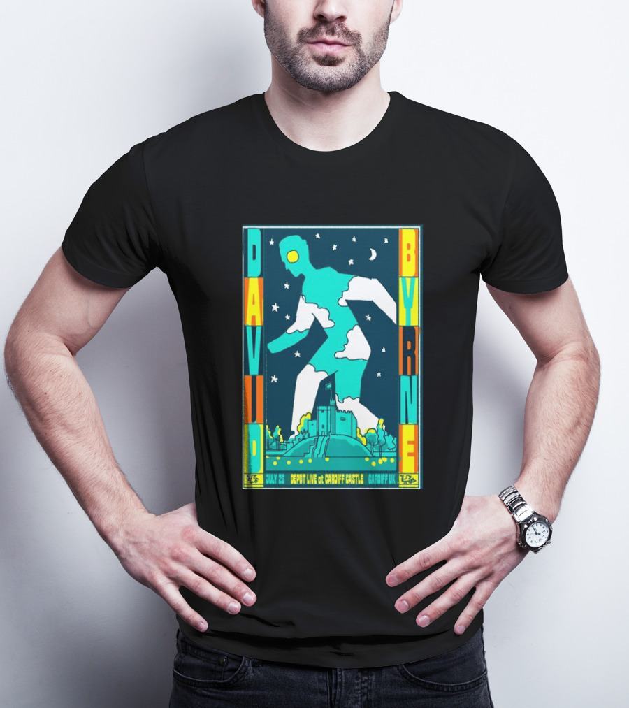 David Byrne Depot Live Cardiff Castle July 26 2026 Cardiff UK Show T-Shirt