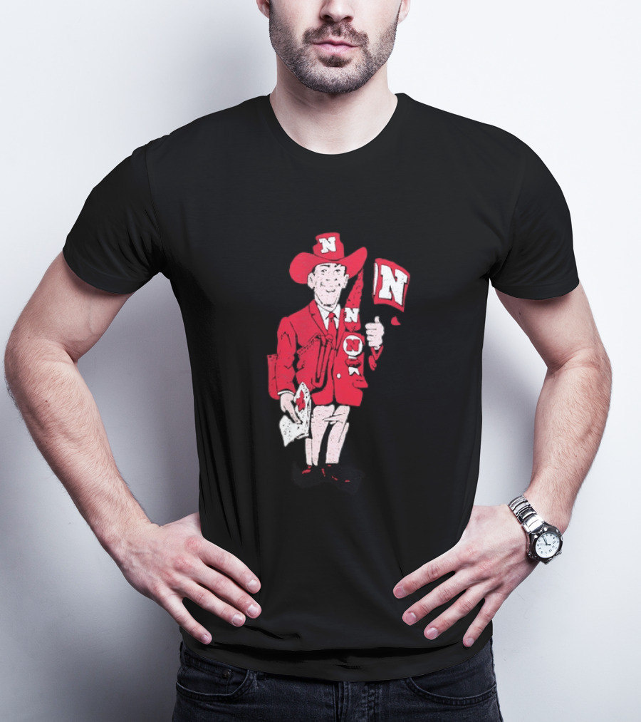 Nebraska Cornhuskers Herbie Husker Vintage Distressed T-Shirt