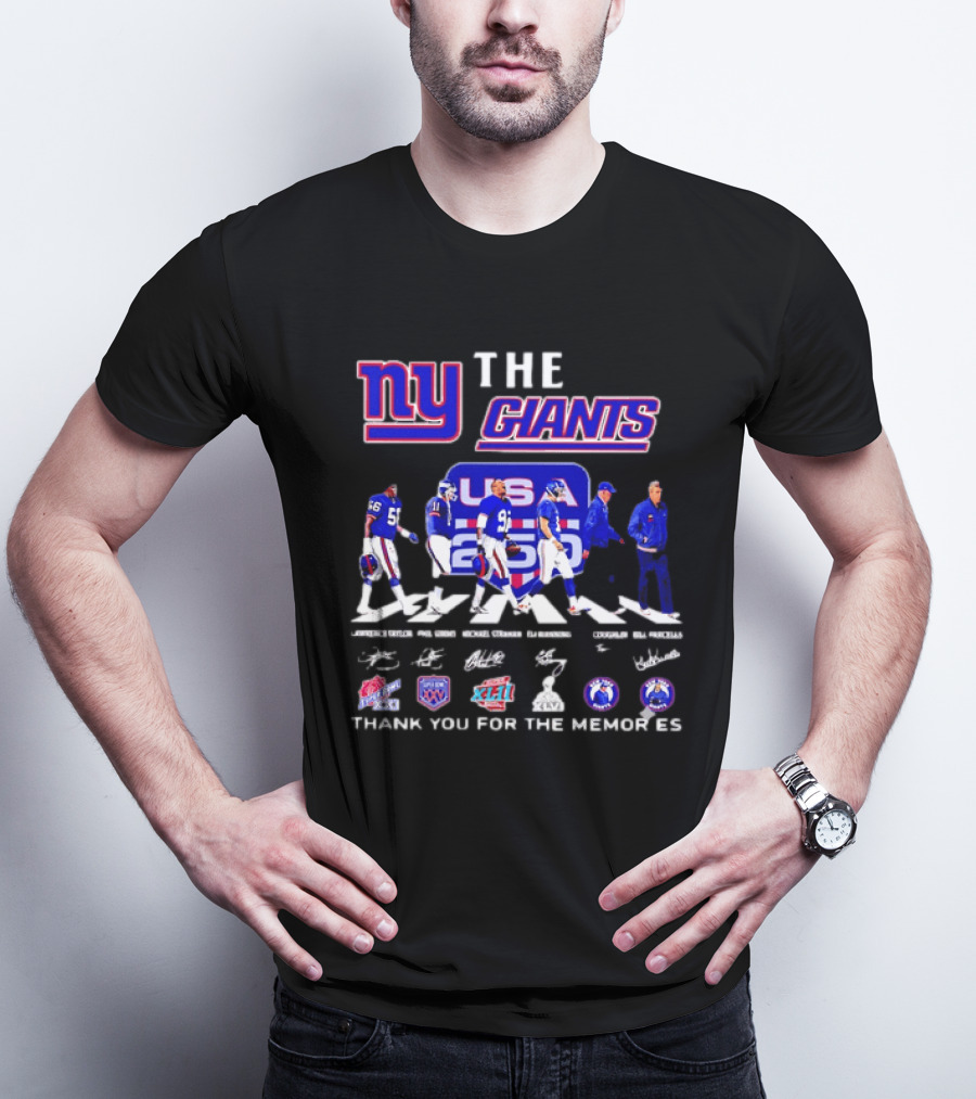 New York Giants US Legends Thank You For The Memories T-Shirt