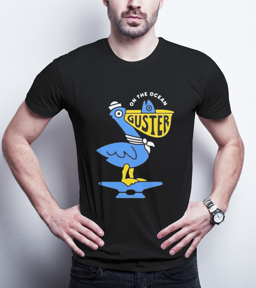 Pelican Guster On The Ocean Sailor Hat T-Shirt