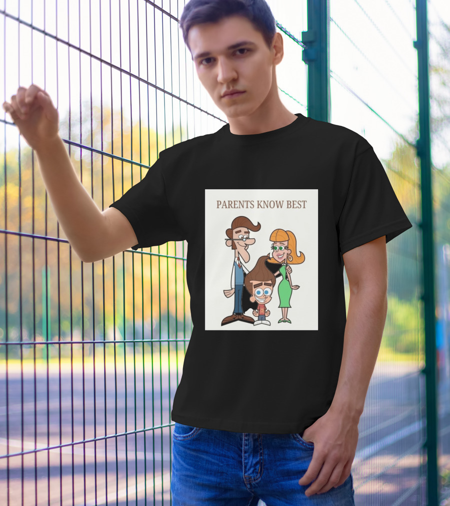 Parents Know Best Jimmy Neutron Timmy Turner Cartoon Mashup T-Shirt