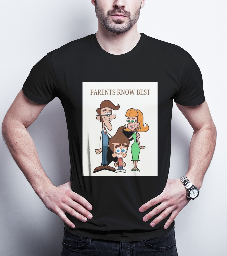 Parents Know Best Jimmy Neutron Timmy Turner Cartoon Mashup T-Shirt
