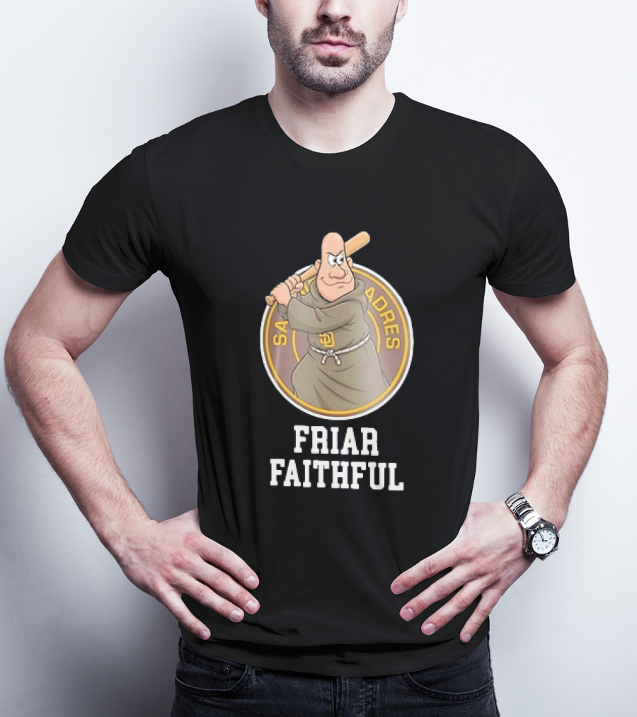 San Diego Padres Friar Faithful Baseball Fan Gear T-Shirt