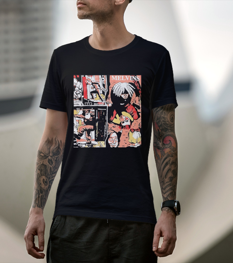 Melvins Brian Walsby Cartoon Art Alternative Rock T-Shirt