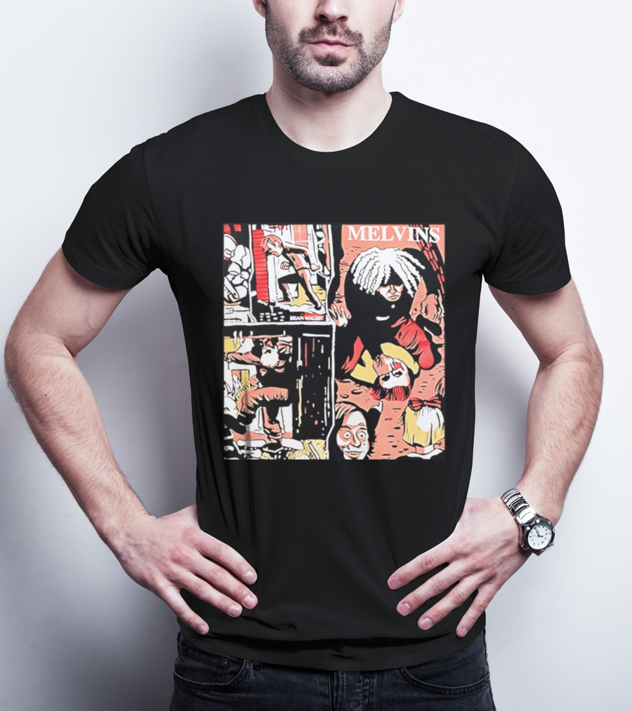 Melvins Brian Walsby Cartoon Art Alternative Rock T-Shirt