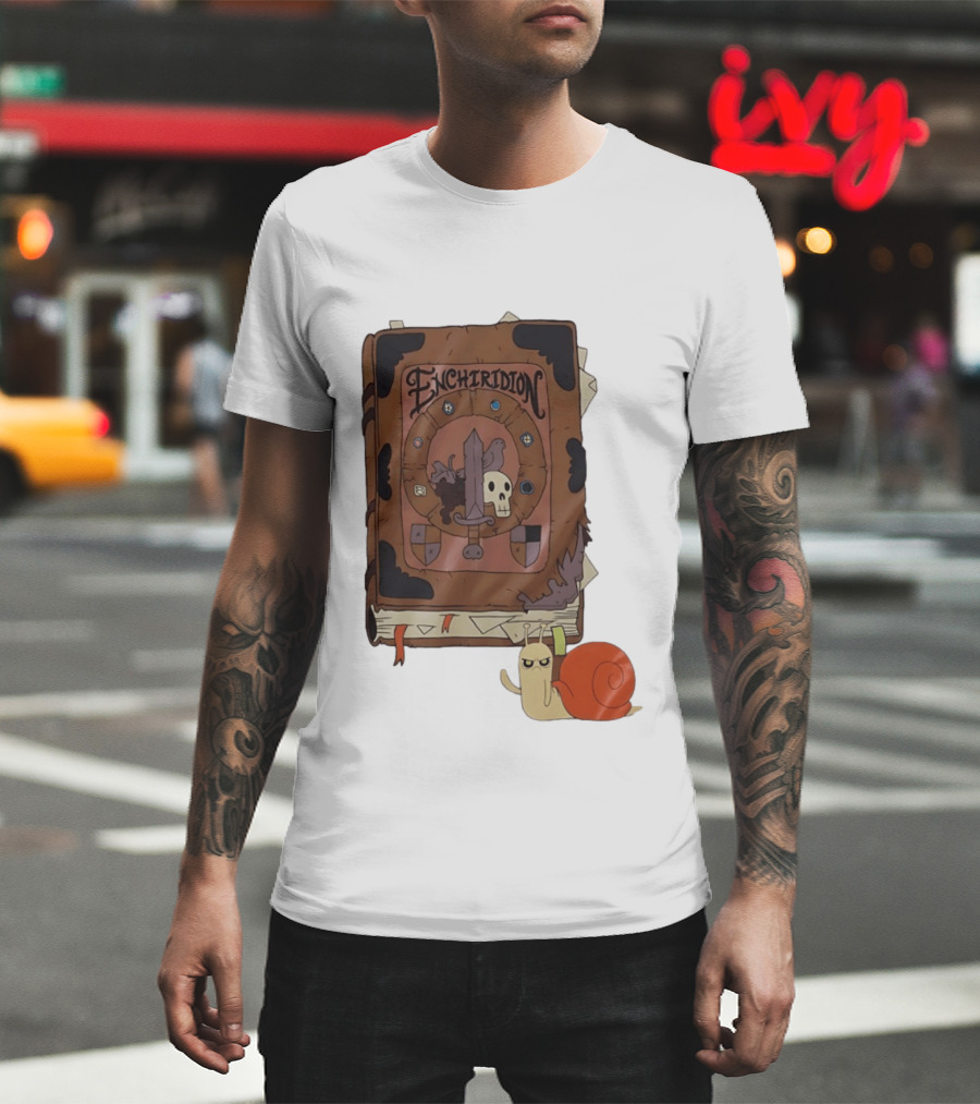 Adventure Time Enchiridion Snail Cartoon Network Book T-Shirt