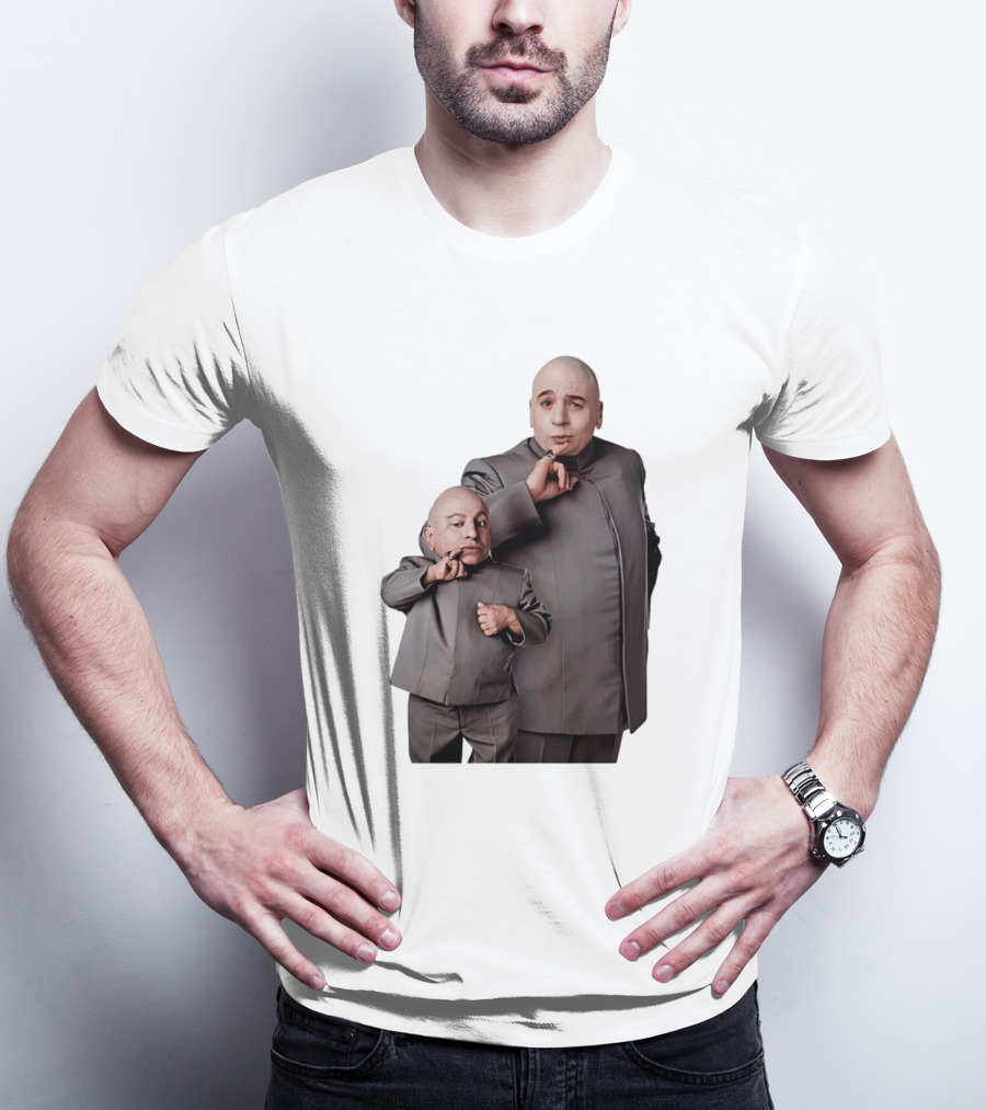 Dr Evil And Mini Me Iconic Duo Mike Myers Verne Troyer T-Shirt