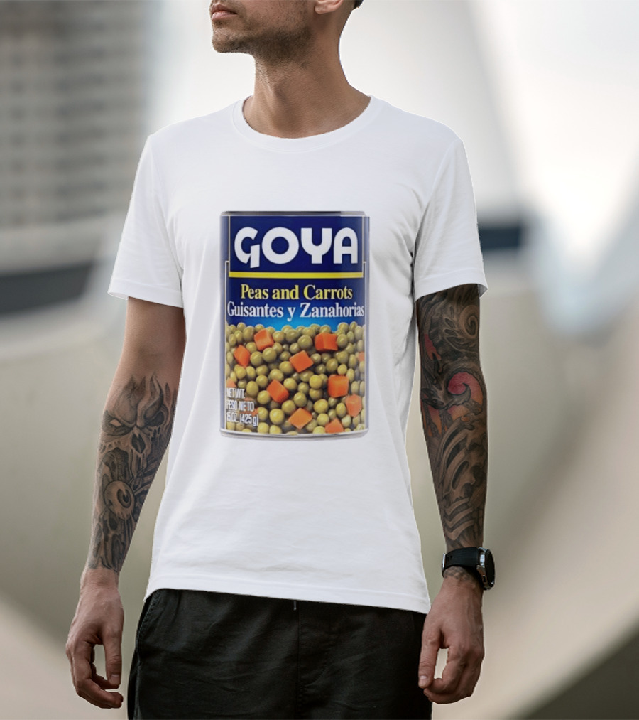 Goya Peas And Carrots Guisantes Y Zanahorias 15 Oz 425 G Canned Vegetable Mix T-Shirt