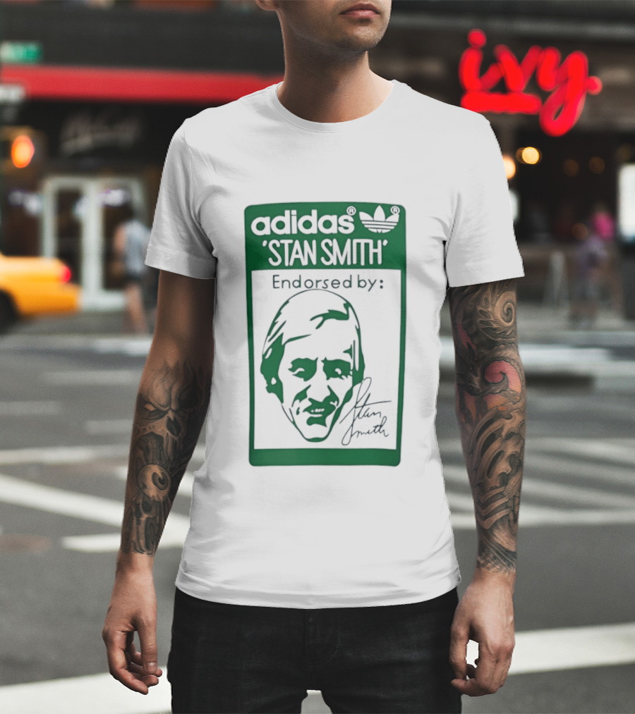 Adidas Stan Smith Endorsed Logo Green T-Shirt