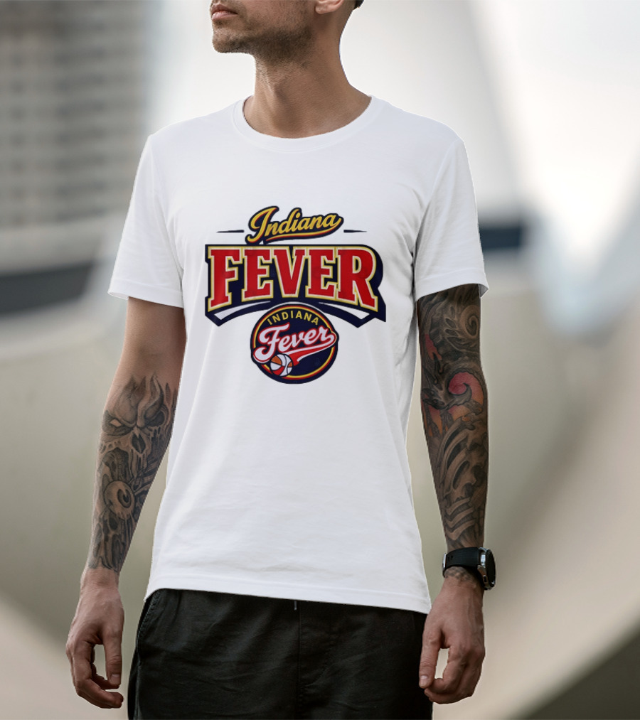 Indiana Fever WNBA Basketball Team Logo Historic T-Shirt