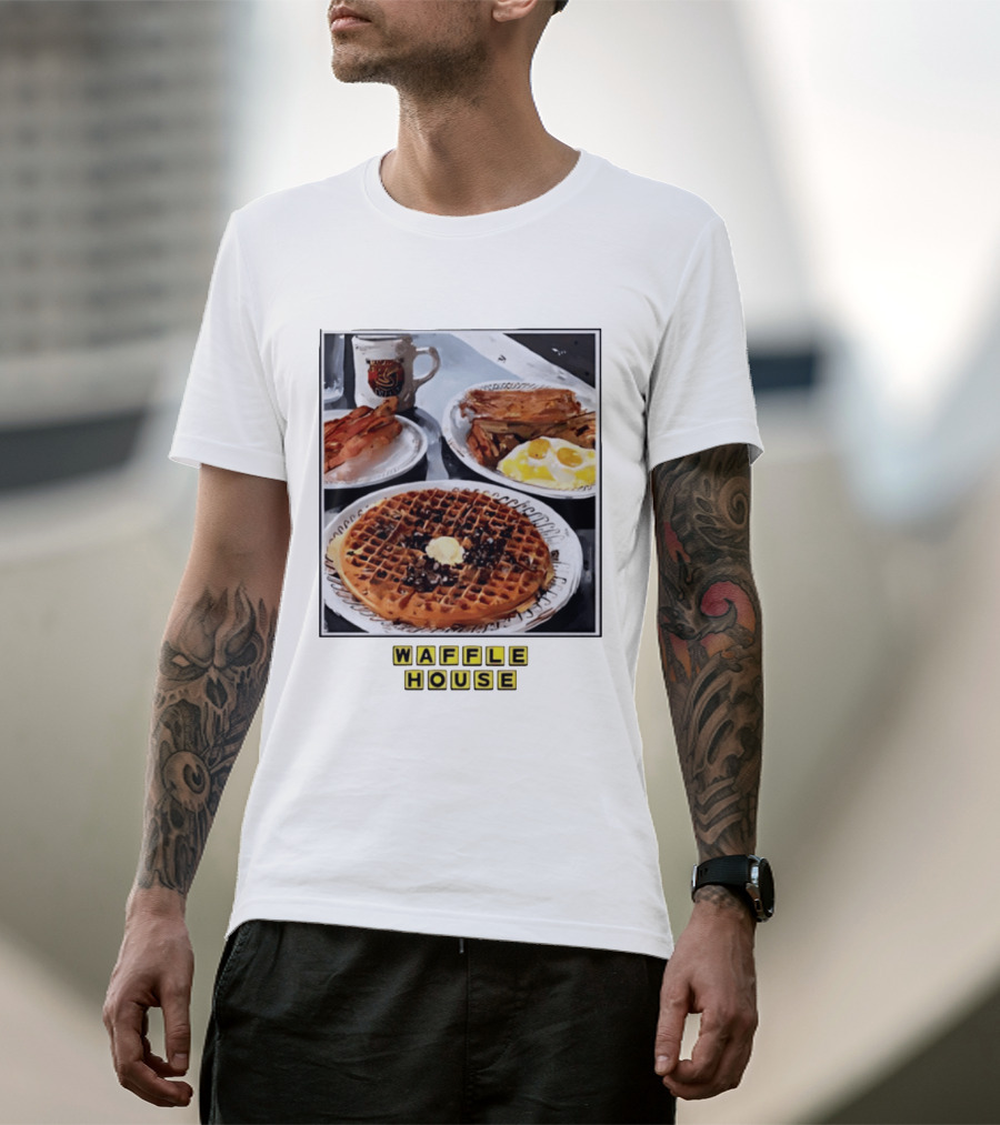 Onward Reserve Waffle House Breakfast Waffle Eggs Bacon T-Shirt
