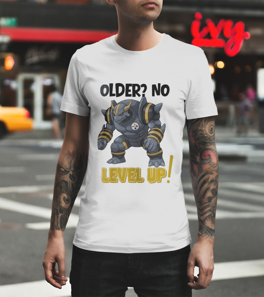 Pittsburgh Steelers X Pokémon 30th Anniversary Older No Level Up T-Shirt