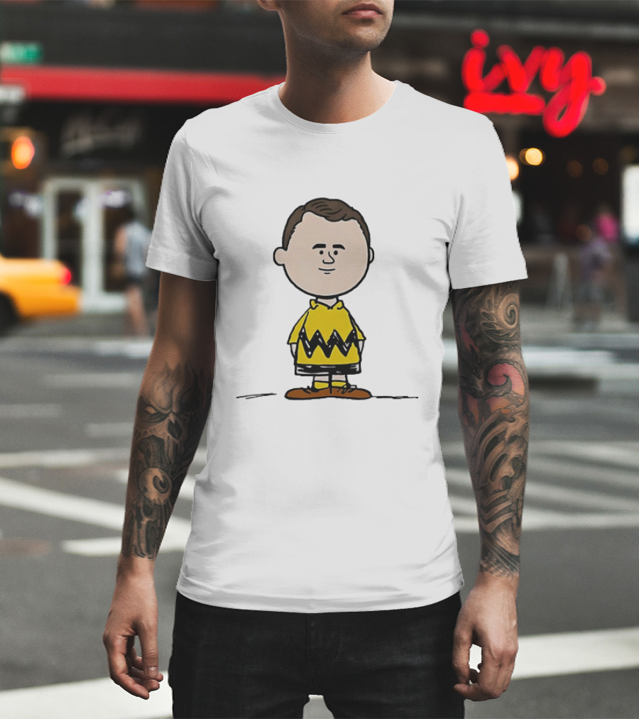 Charlie Brown Peanuts Football Wayne Rooney Mashup T-Shirt