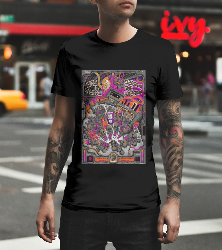 King Gizzard & The Lizard Wizard Aug 22 2026 Forest Hills Stadium Queens New York Tour Under The Bridge Brooklyn T-Shirt