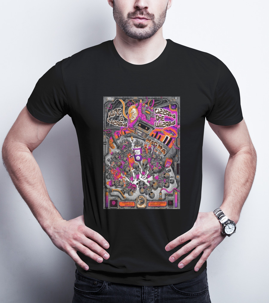 King Gizzard & The Lizard Wizard Aug 22 2026 Forest Hills Stadium Queens New York Tour Under The Bridge Brooklyn T-Shirt