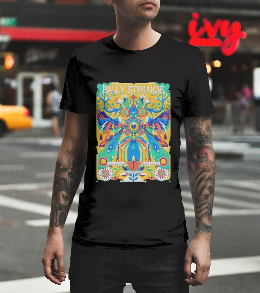 Billy Strings PeoplesBank Arena Hartford CT July 28 2026 T-Shirt