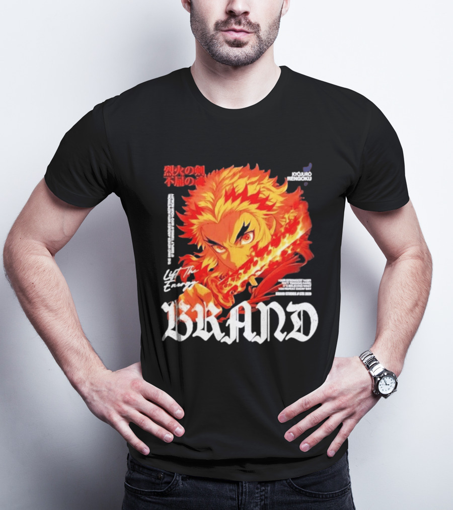 Kyojuro Rengoku Lift The Energy Flame Sword T-Shirt