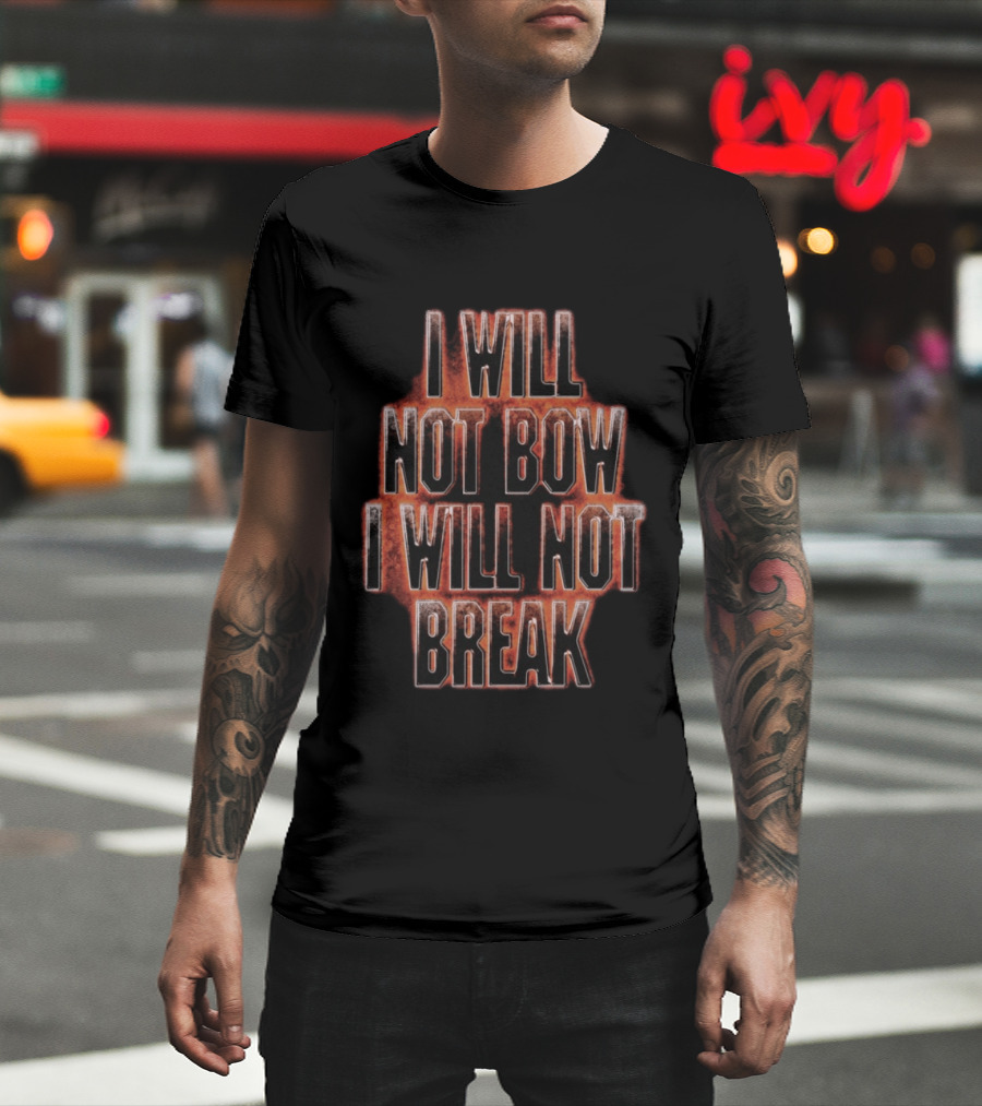 Breaking Benjamin Merchandise I Will Not Bow I Will Not Break T-Shirt