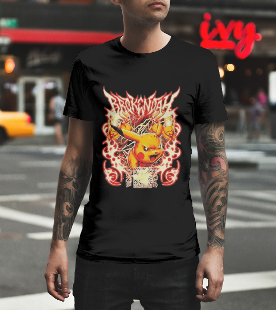 Brokendah High Voltage Pikachu Pokémon Electric Burst T-Shirt