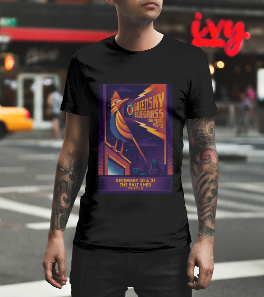 GreenSky Bluegrass New Years 2026/27 December 30 & 31 The Salt Shed Chicago IL T-Shirt