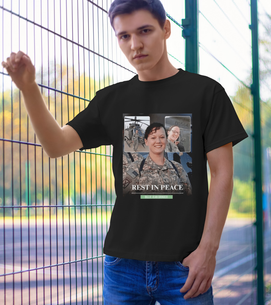 Rest In Peace Billie Jean Grinder Us Army Service T-Shirt