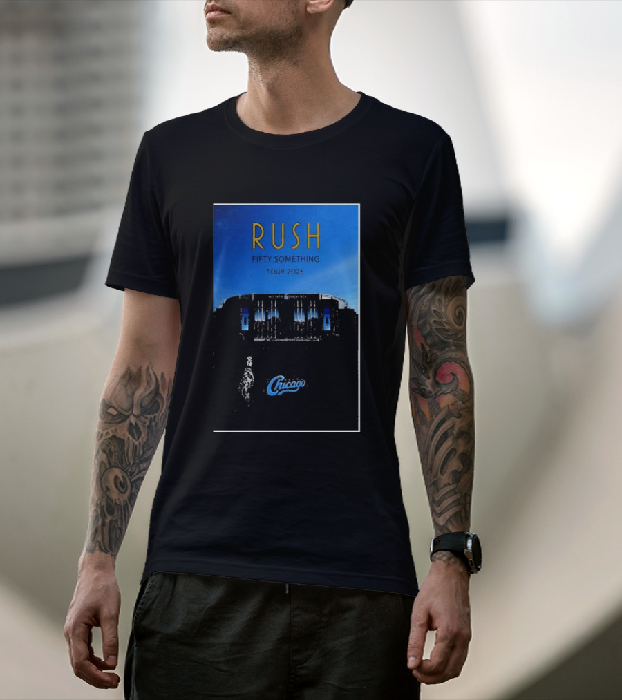 RUSH Fifty Something Tour 2026 Chicago Stadium T-Shirt