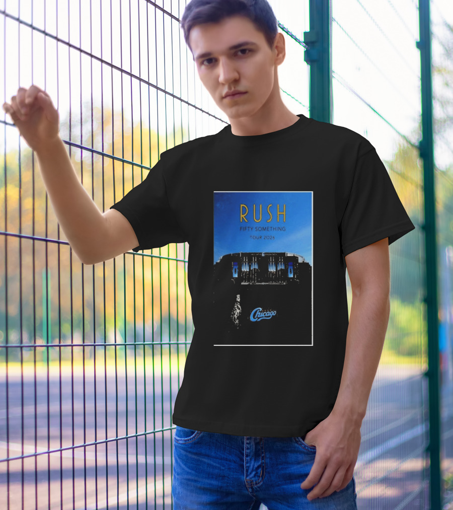 RUSH Fifty Something Tour 2026 Chicago Stadium T-Shirt