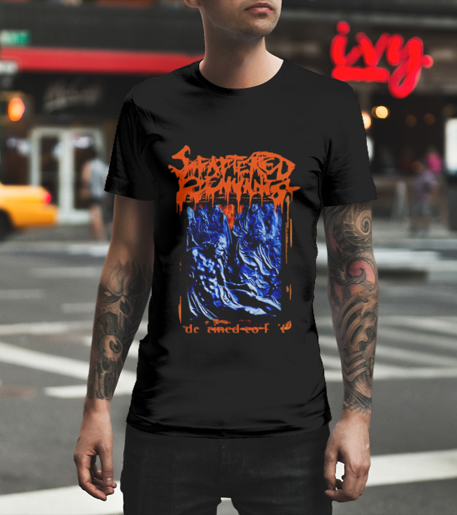 Scattered Remnants Destined To Fail Death Metal Album Cover T-Shirt