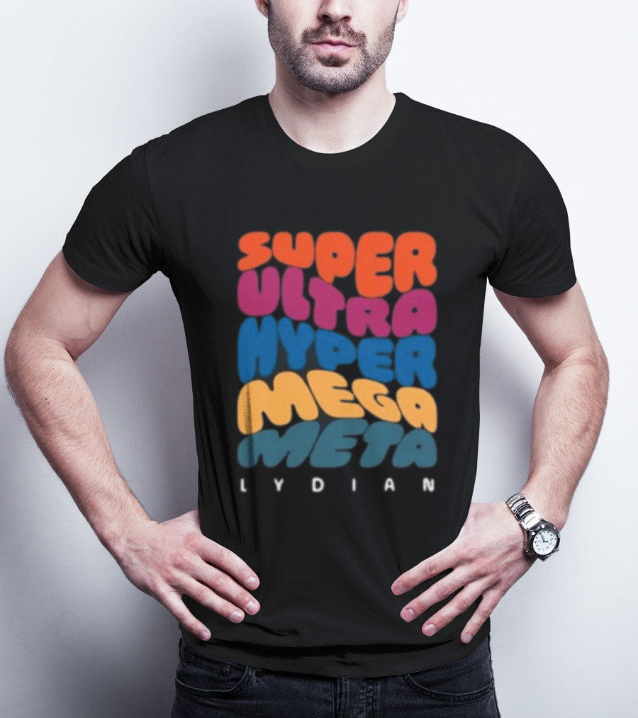 Jacob Collier Store Super Ultra Hyper Mega Meta Lydian Bold Colorful T-Shirt