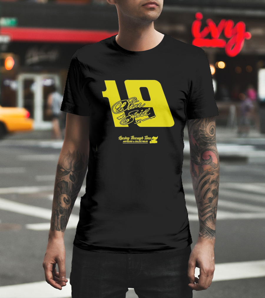 Steve Smith Sr 19 Racing Through Time Antiques Collectibles T-Shirt