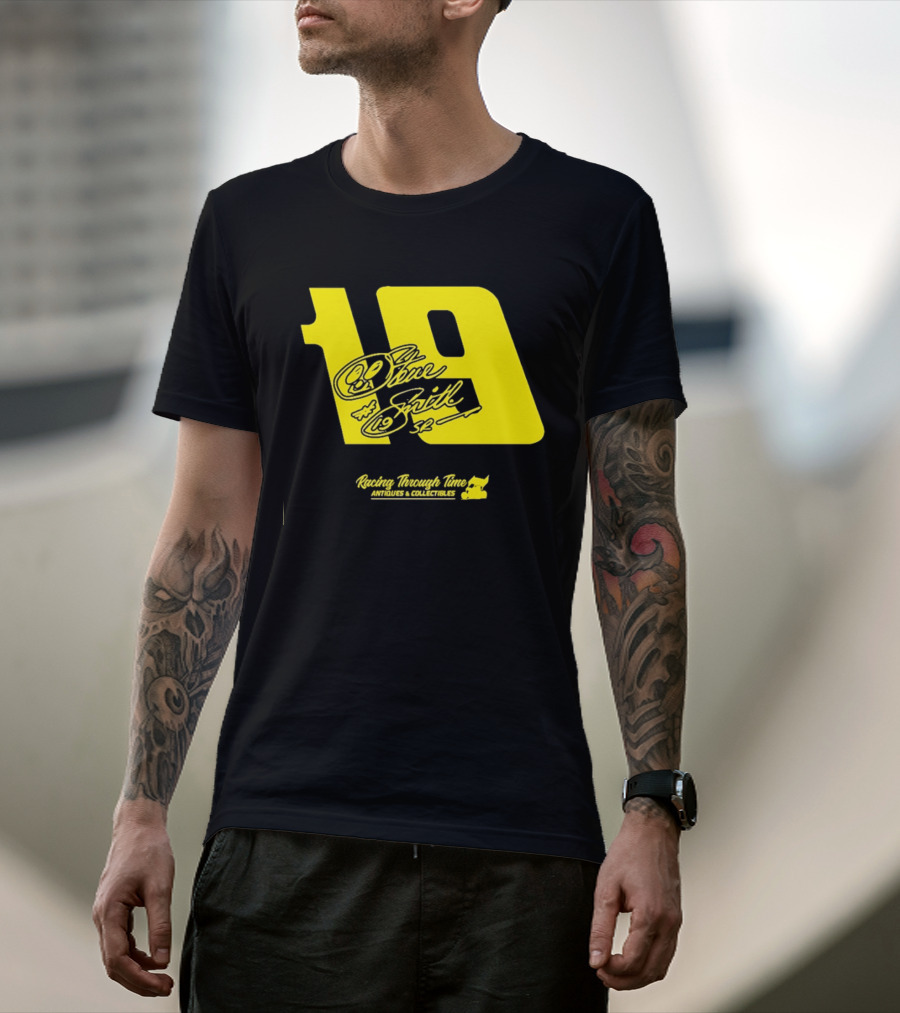 Steve Smith Sr 19 Racing Through Time Antiques Collectibles T-Shirt