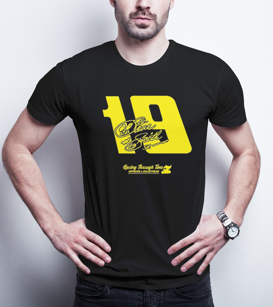 Steve Smith Sr 19 Racing Through Time Antiques Collectibles T-Shirt
