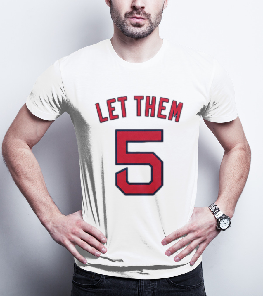 2026 Red Sox Let Them 5 Jersey Giveaway Red Sox Promotion T-Shirt