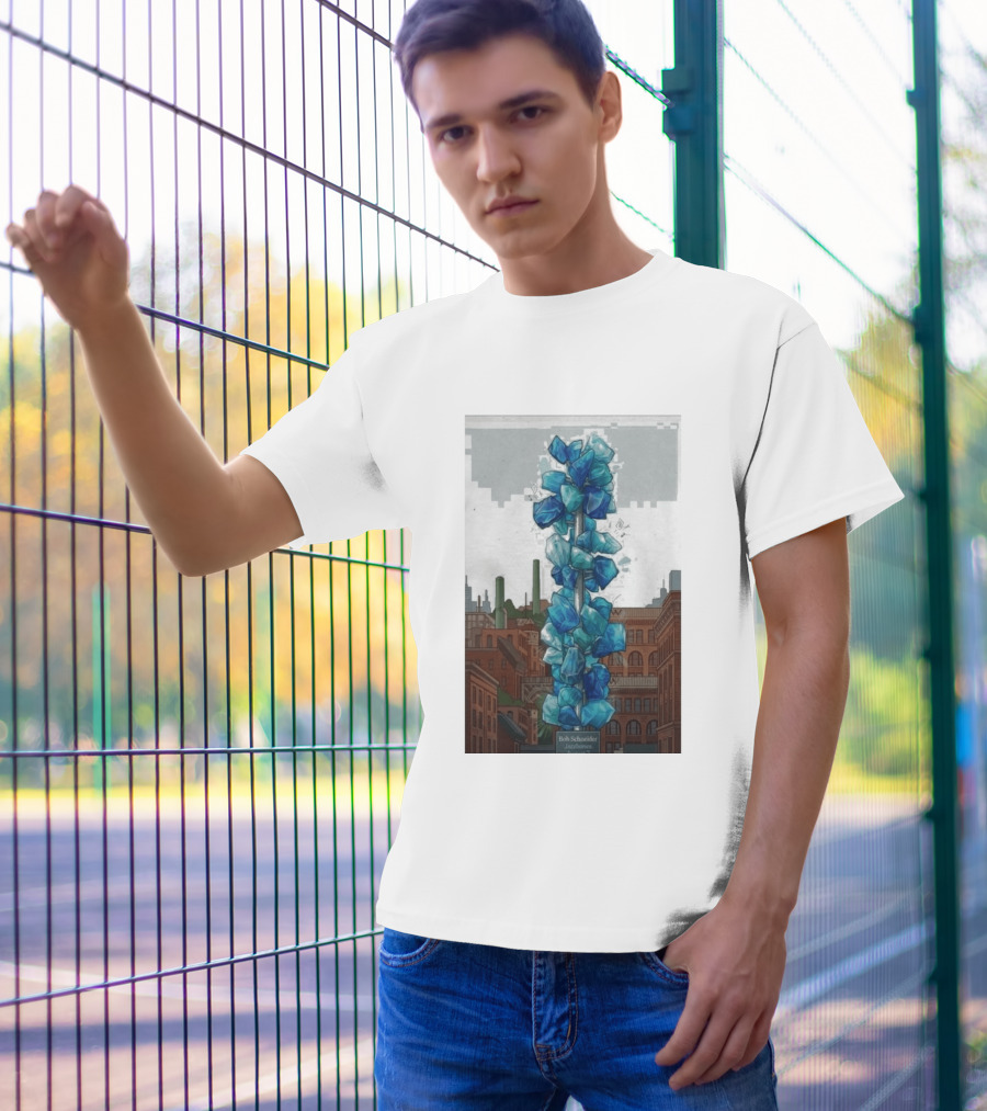 Bob Schneider Jazzbones Tacoma Washington August 7 2026 Blue Crystal Cityscape T-Shirt