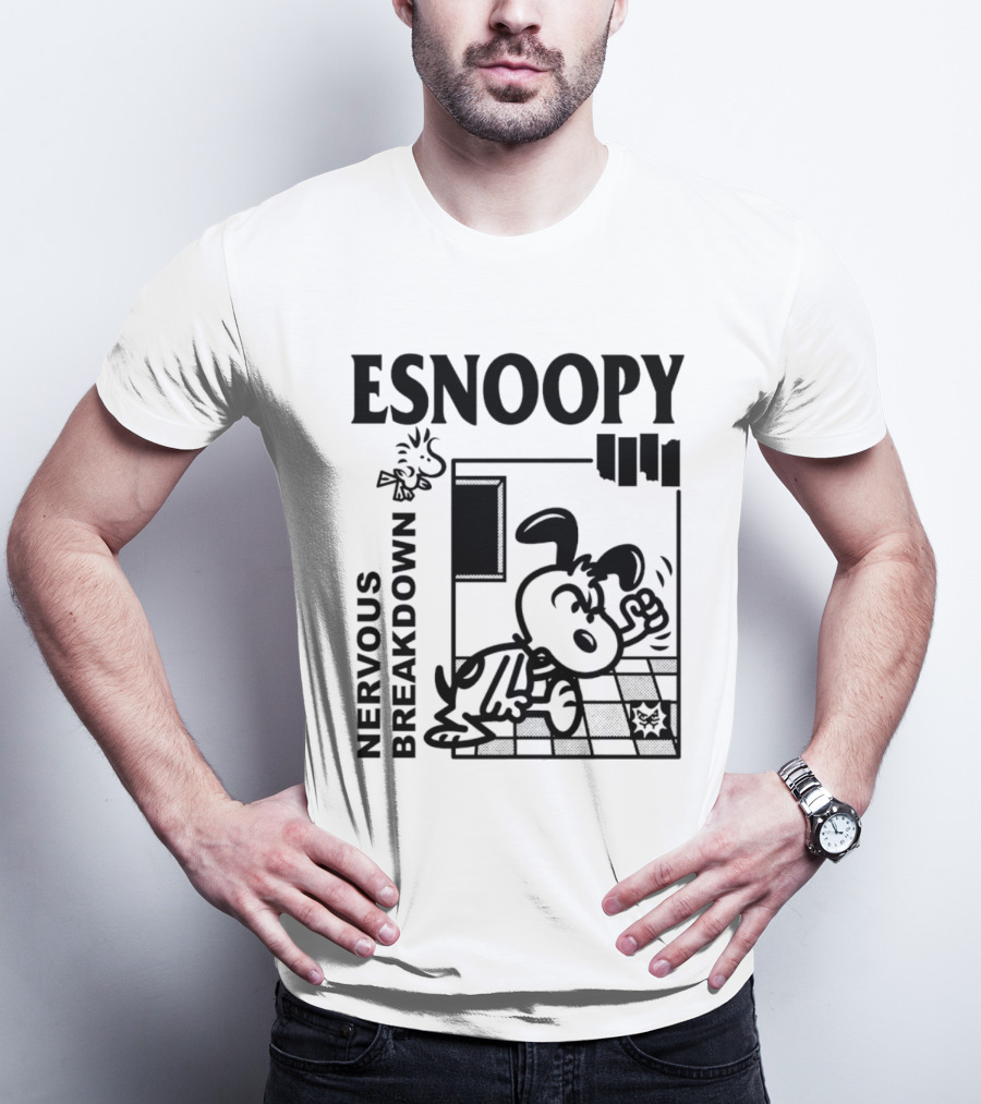 ESNOOPY Nervous Breakdown Comic T-Shirt
