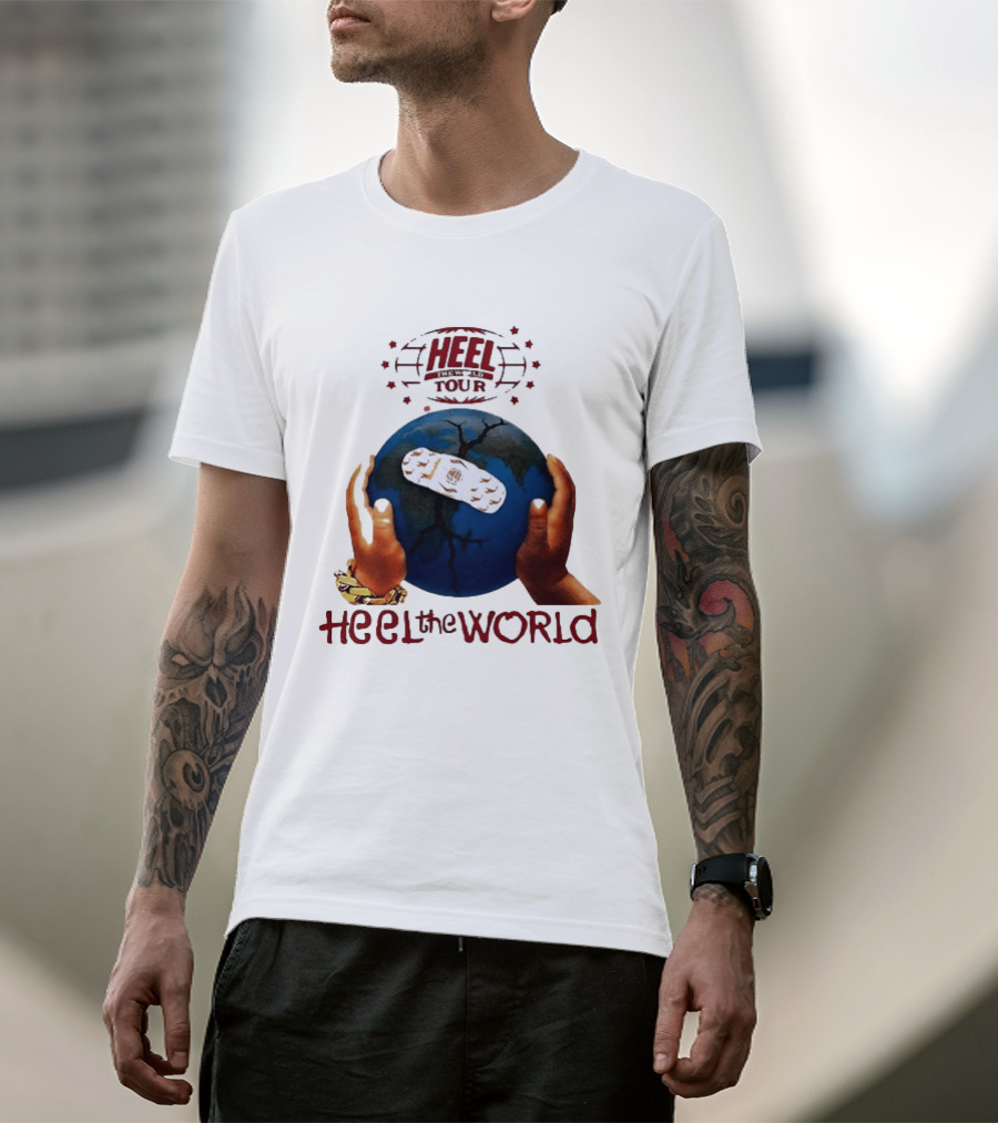 Westside Gunn Heel The World Tour Griselda Bandaged Earth And Hands T-Shirt