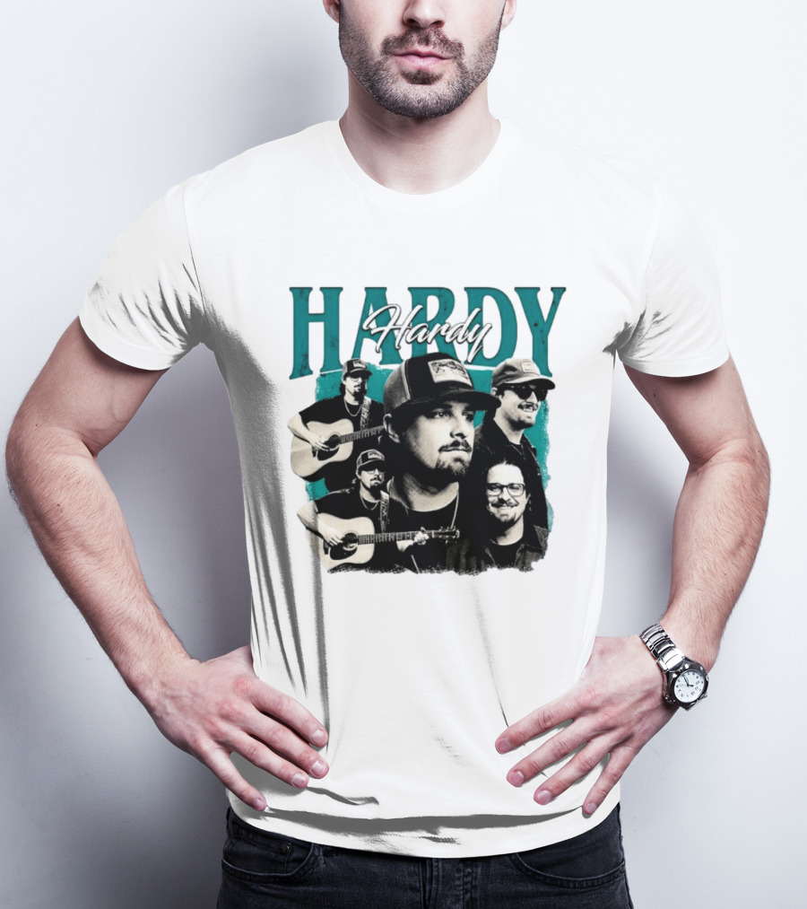 Hardy Country Music Singer Montage Collage T-Shirt