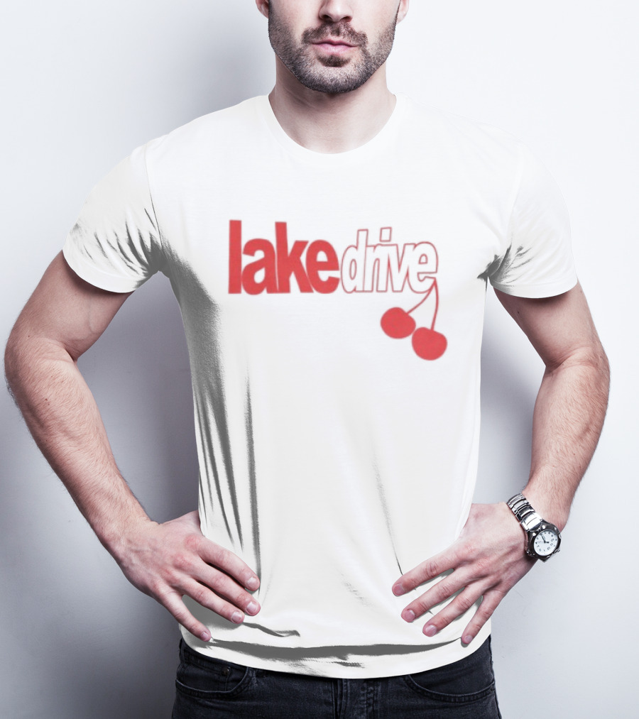 Lake Drive Cherry Ringer Retro Style Vibes T-Shirt