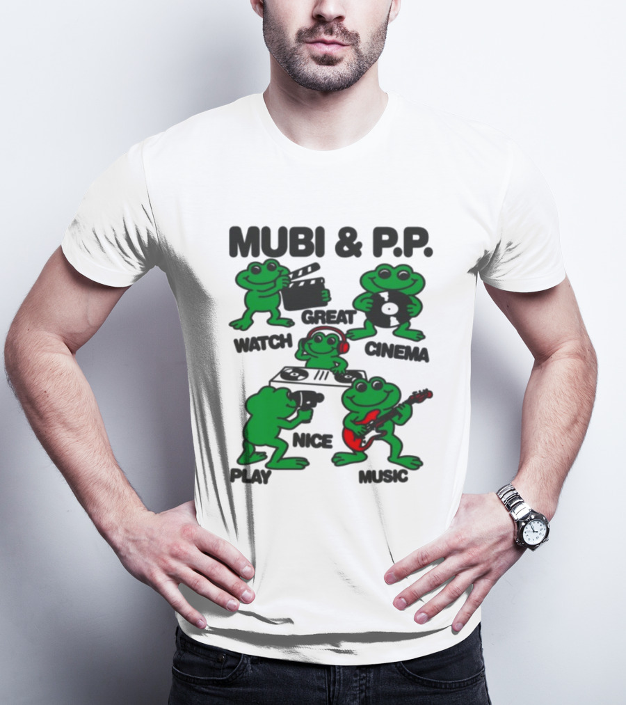 Mubi & P.P. Great Cinema Play Nice Music T-Shirt