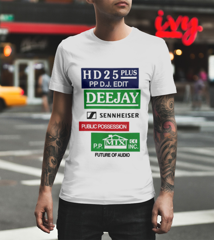HD25 Plus PP DJ Edit Deejay Sennheiser Future Of Audio T-Shirt