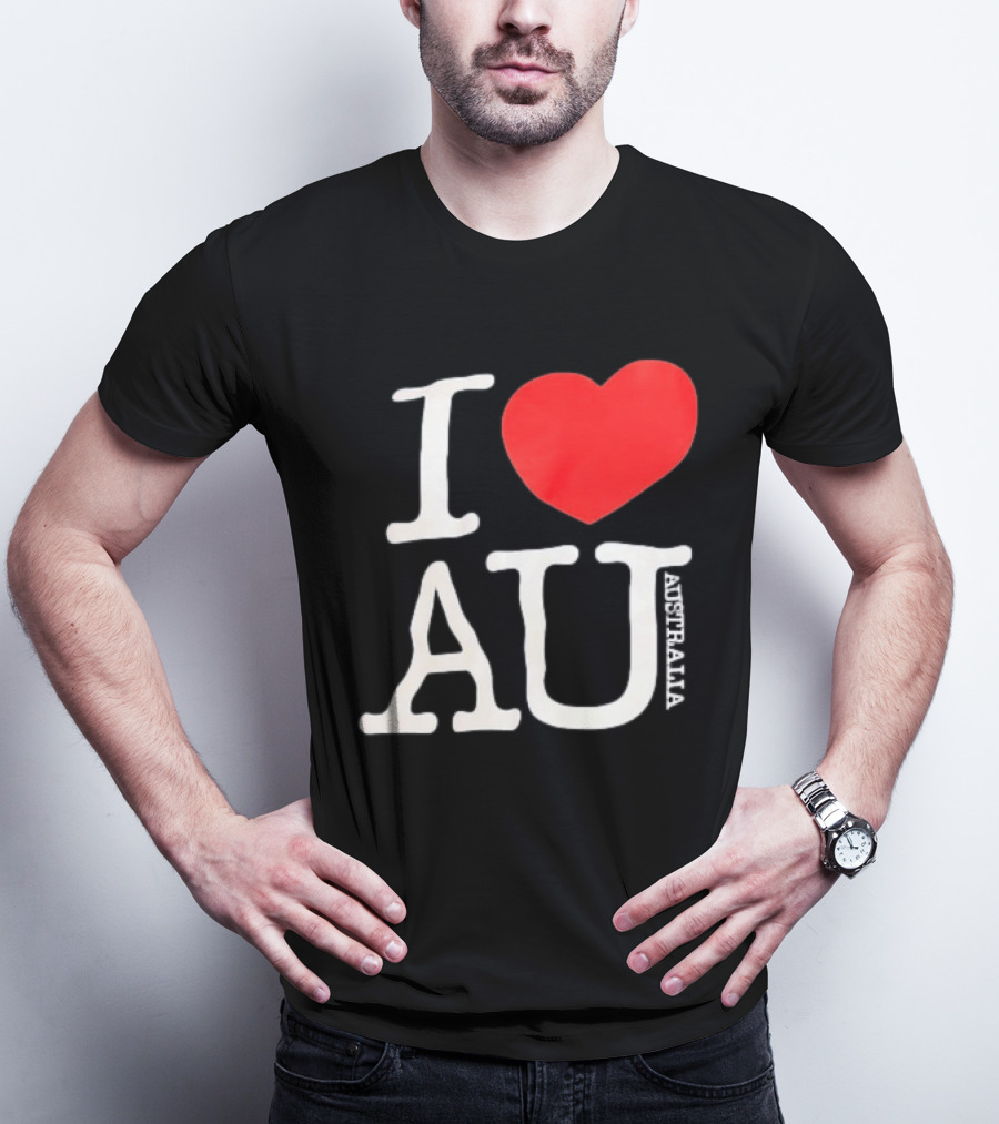 I Love AU Heart Australia Souvenir T-Shirt