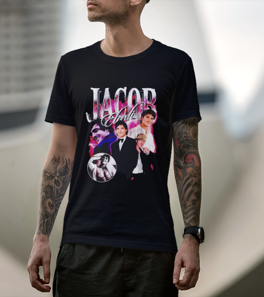 Jacob Elordi Collage Joker Suit Hat Aesthetic T-Shirt