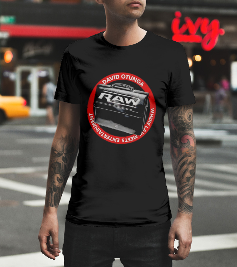 David Otunga Raw Attorney Briefcase Where Law Meets Entertainment T-Shirt