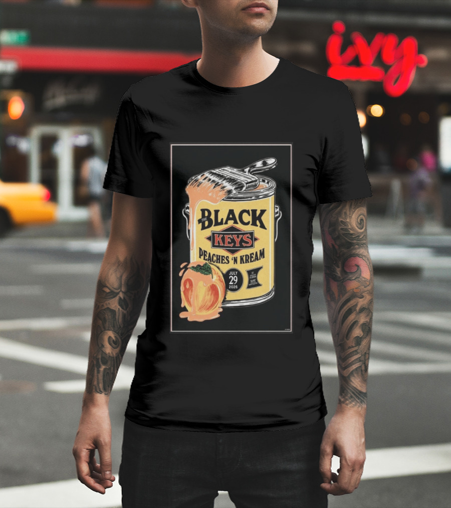 The Black Keys Peaches 'N Kream July 29 2026 St. Augustine Florida T-Shirt