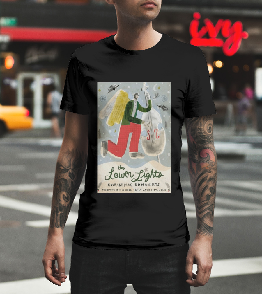 The Lower Lights Christmas Concerts December 10 11 12 2026 Salt Lake City Utah Angel T-Shirt